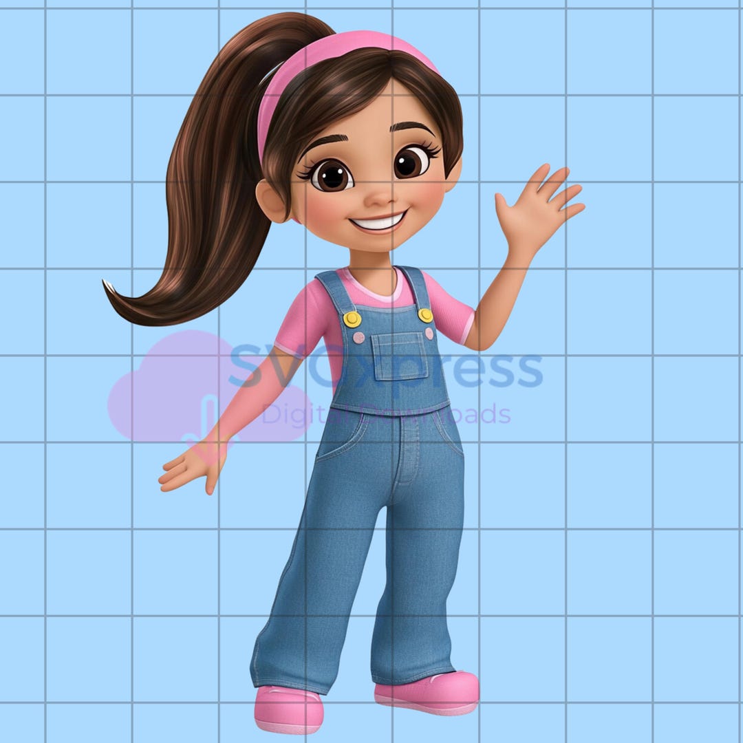 Ms. Rachel 3D Clip Art, Ms Rachel Cartoon PNG, Digital Download, Ms ...