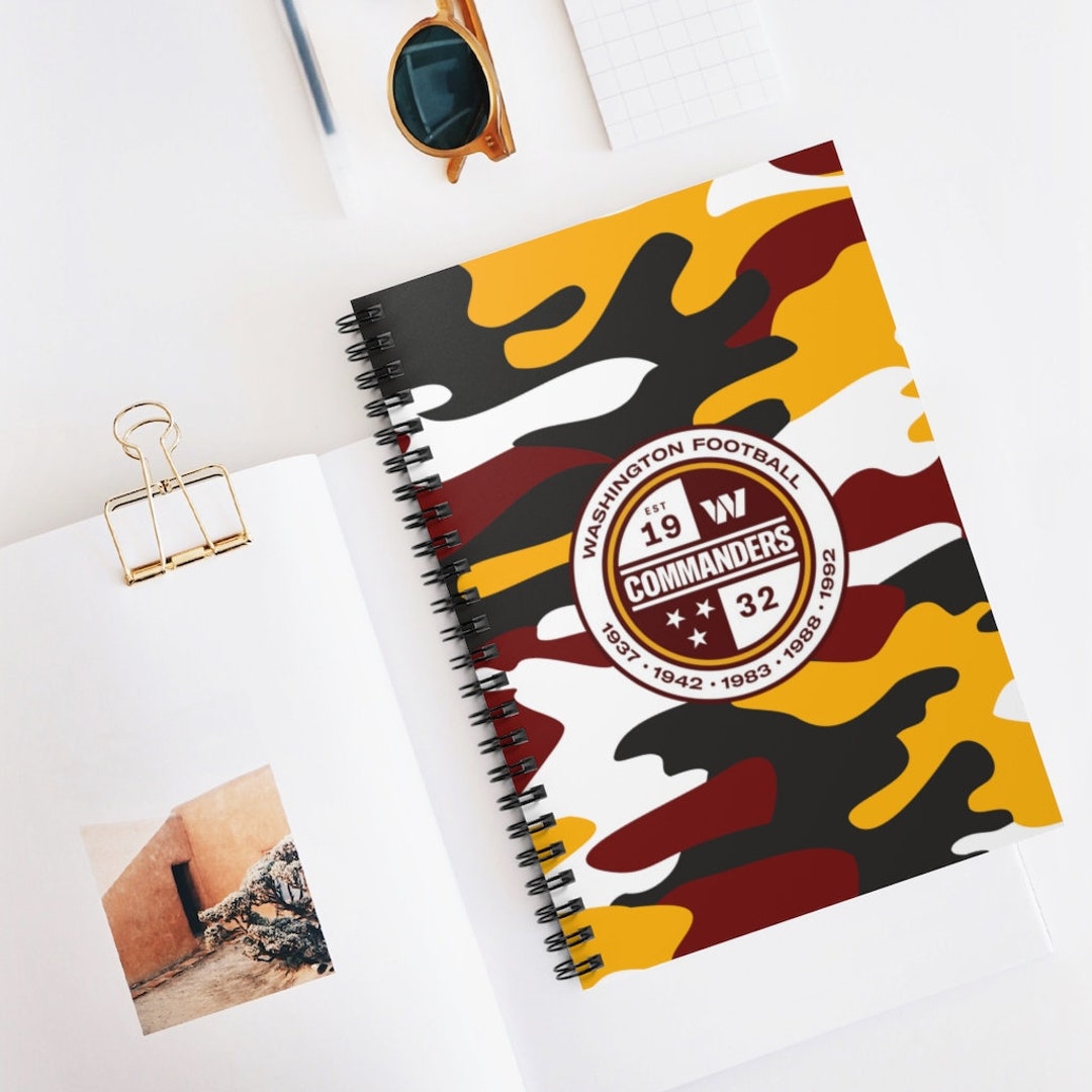 Washington Commanders Spiral Notebook Ruled Line, Washington Commanders ...