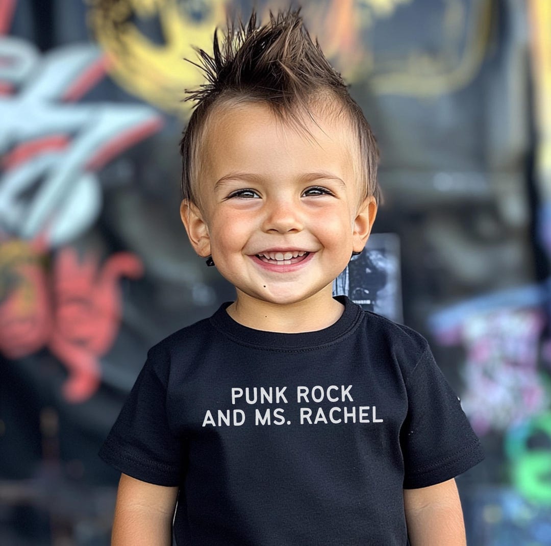 Punk Rock and Ms. Rachel Toddlers Kids Shirt - Etsy