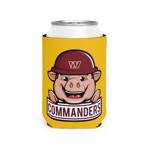 Washington Commanders Major Tuddy Mascot Can Cooler Sleeve - Etsy