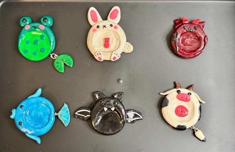 Polymer Clay Fidget Worry Stone Animals - Etsy