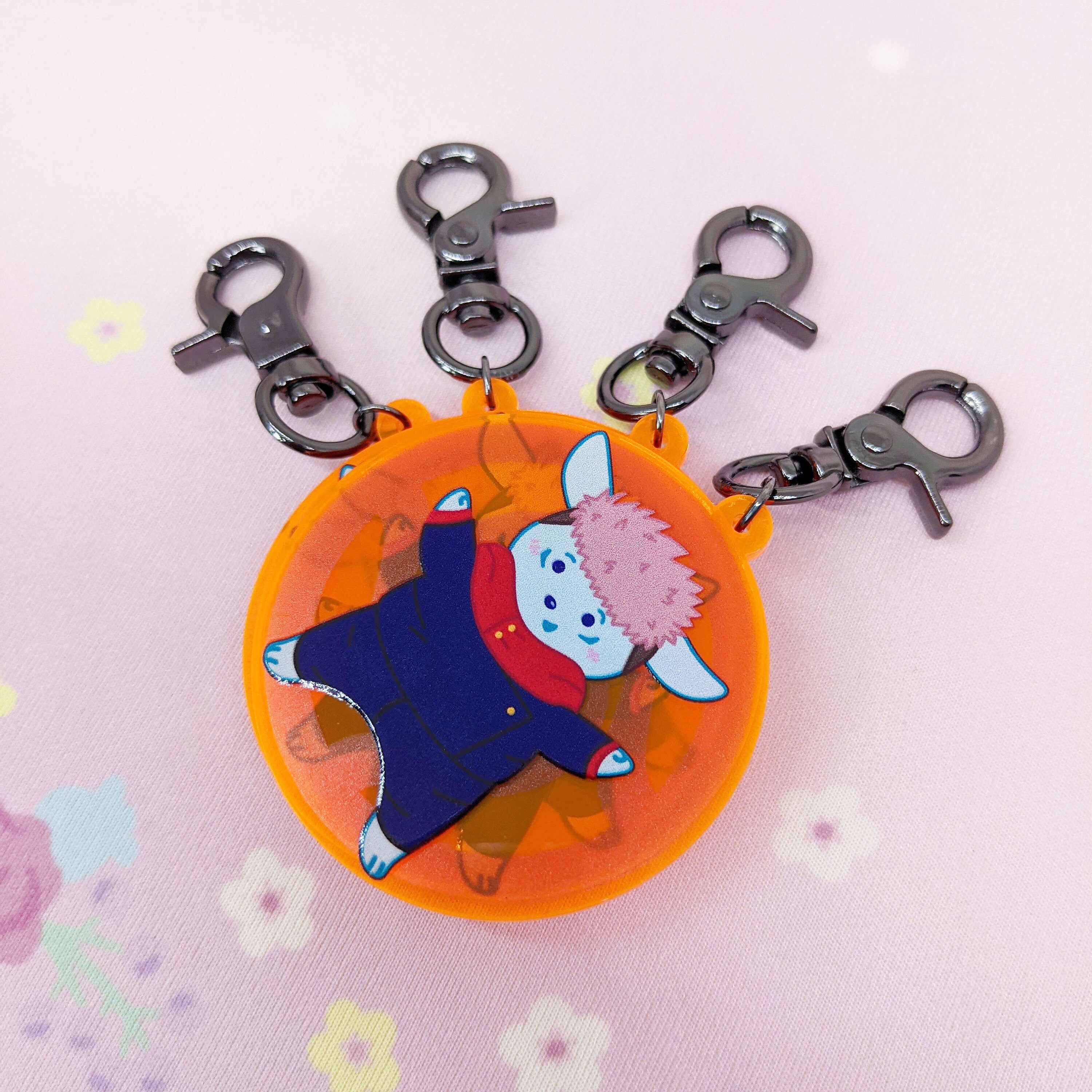 Cosplay Puppy Keychain Halloween Keyring JJK Yuji Inspired - Etsy UK