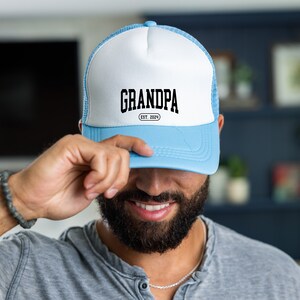 Custom Est Hat, Dad Trucker Hats, Family Matching Caps, Grandpa Est ...