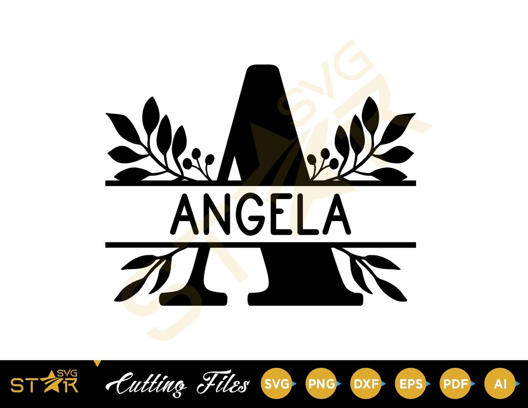 Angela Svg, Nombre SVG, Nombre Clipart svg, Descarga Digital, Cricut ...