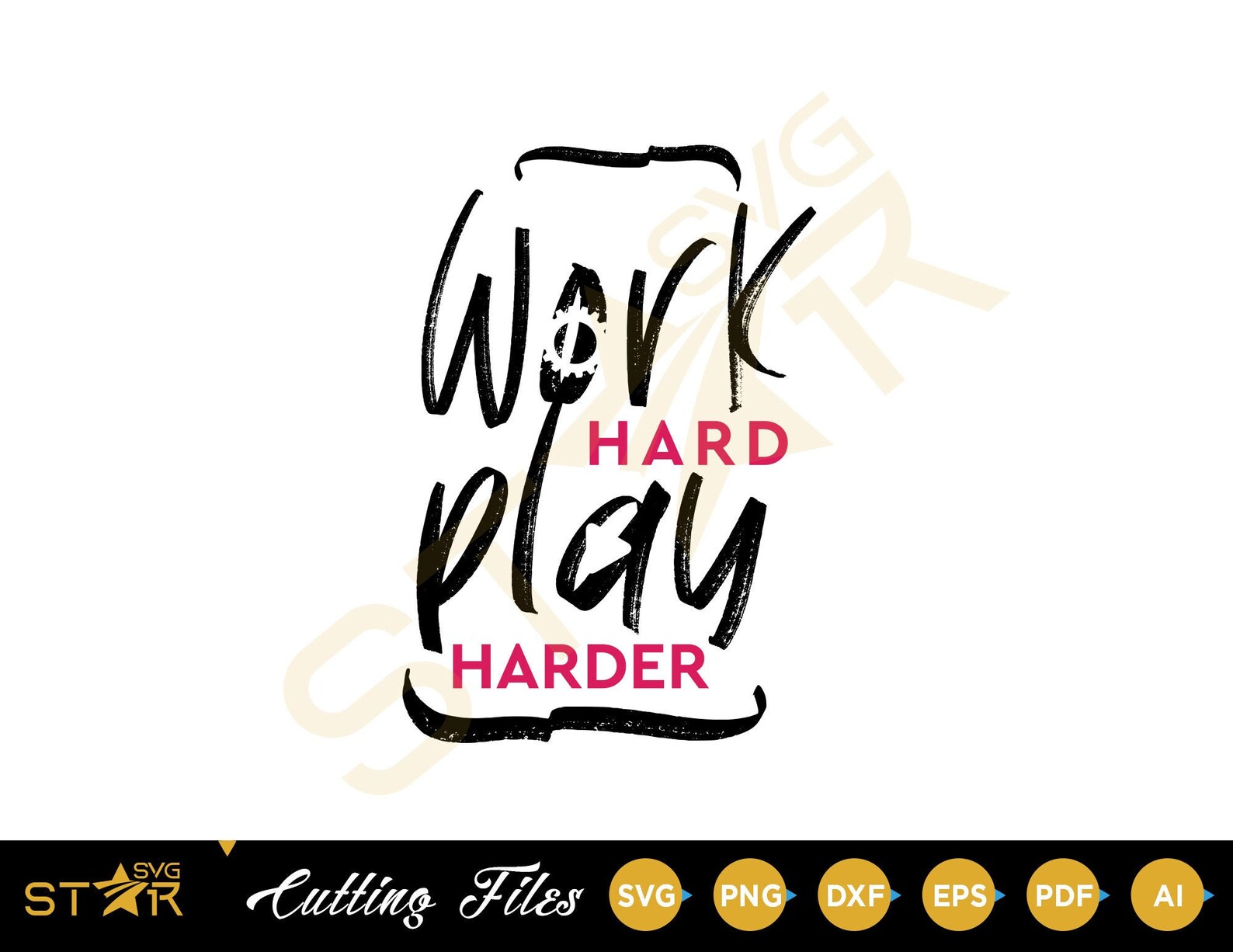 Work Hard Play Harder SVG Printable File Game Room Play - Etsy Canada