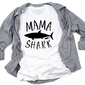 Mama Shark SVG Cut File Shark Svg DXF Cut File Clipart | Etsy