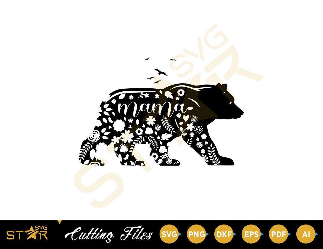 Mama Bear SVG Mama Svg Cute Mama Svg SVG Digital Cut File - Etsy