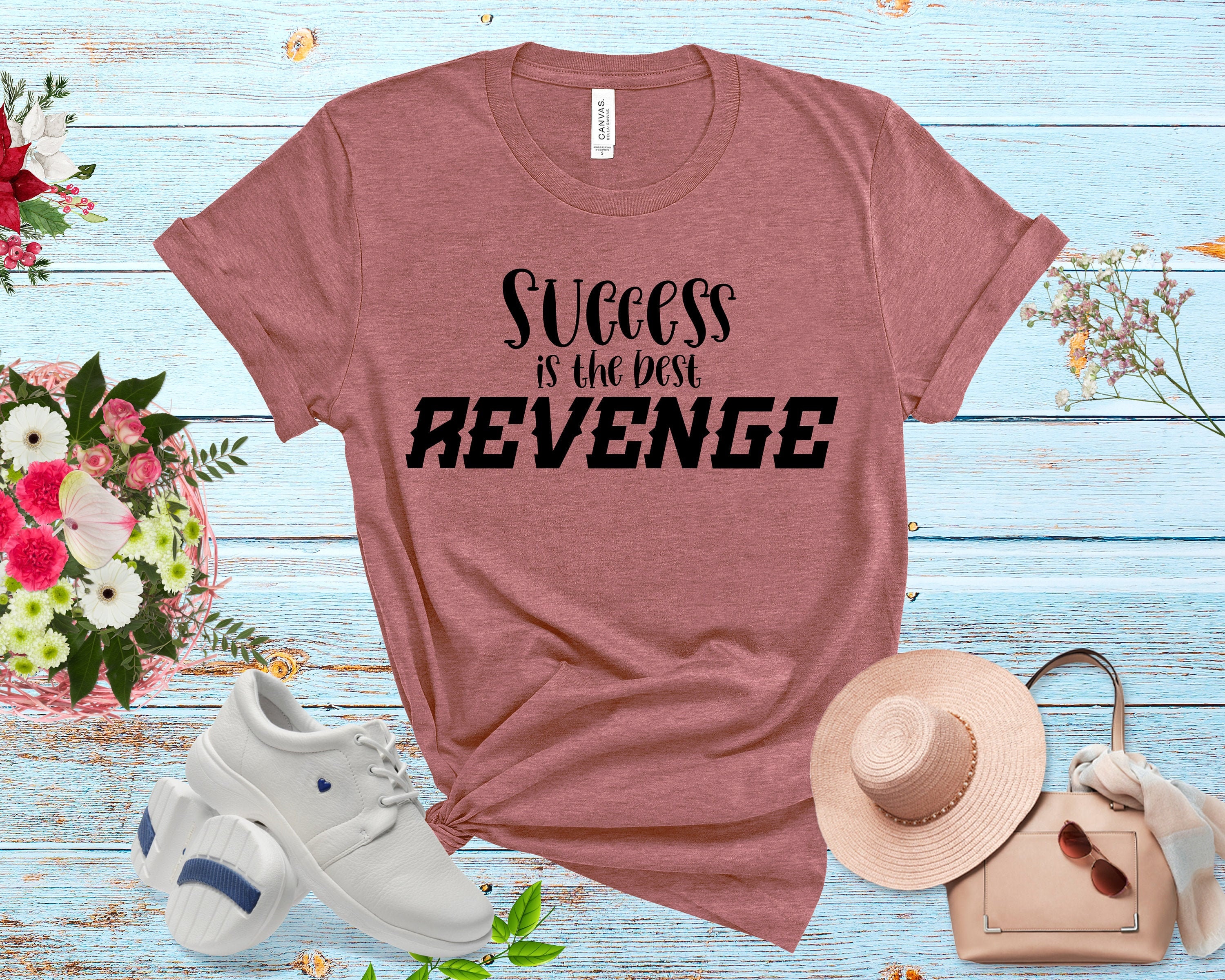Success is the Best Revenge svg Motivational Quote Typography | Etsy
