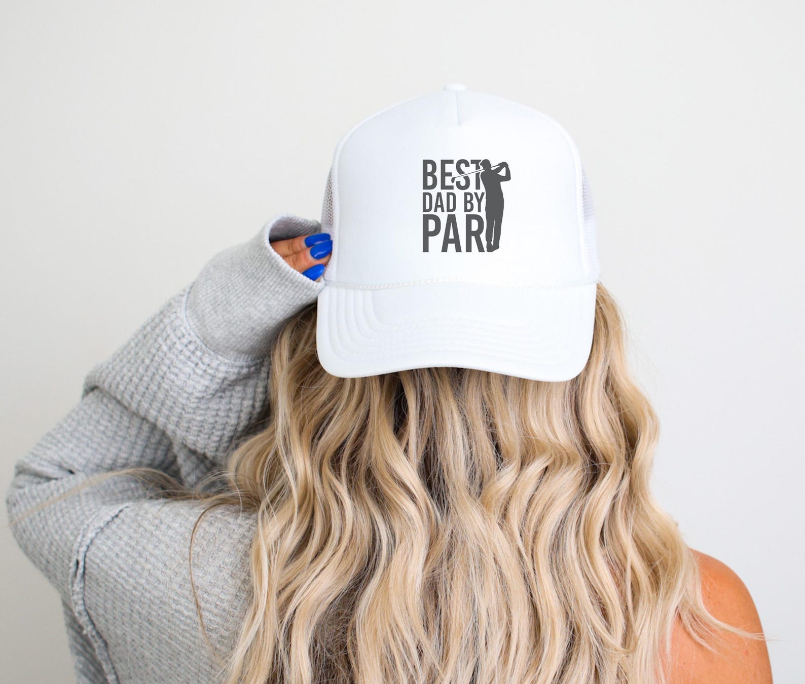Best Dad by Par Hats, Cool Golf Dad Hat, Funny Dad Caps, Dad Trucker ...
