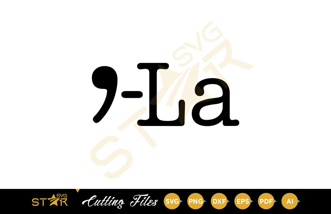Comma-la SVG 'la Svg Quote Svg Joyful Svg Happy Svg - Etsy Ireland