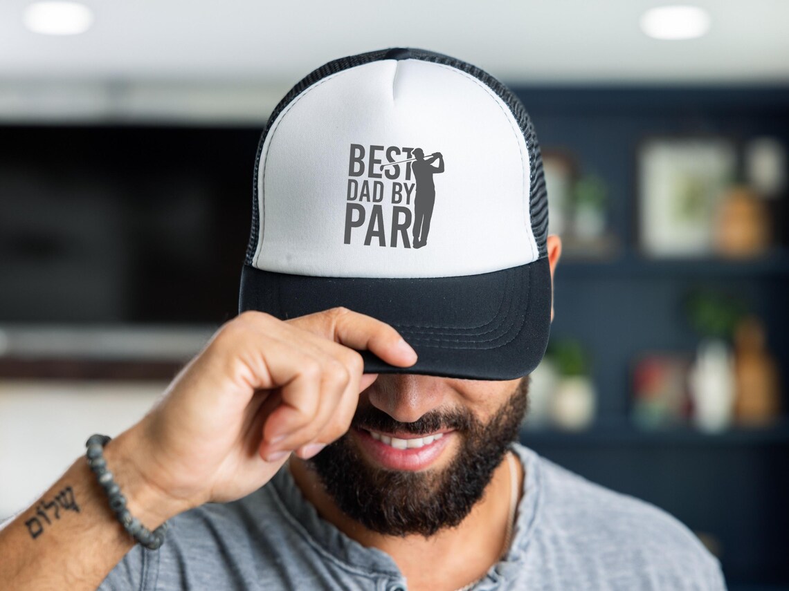 Best Dad by Par Hats, Cool Golf Dad Hat, Funny Dad Caps, Dad Trucker ...