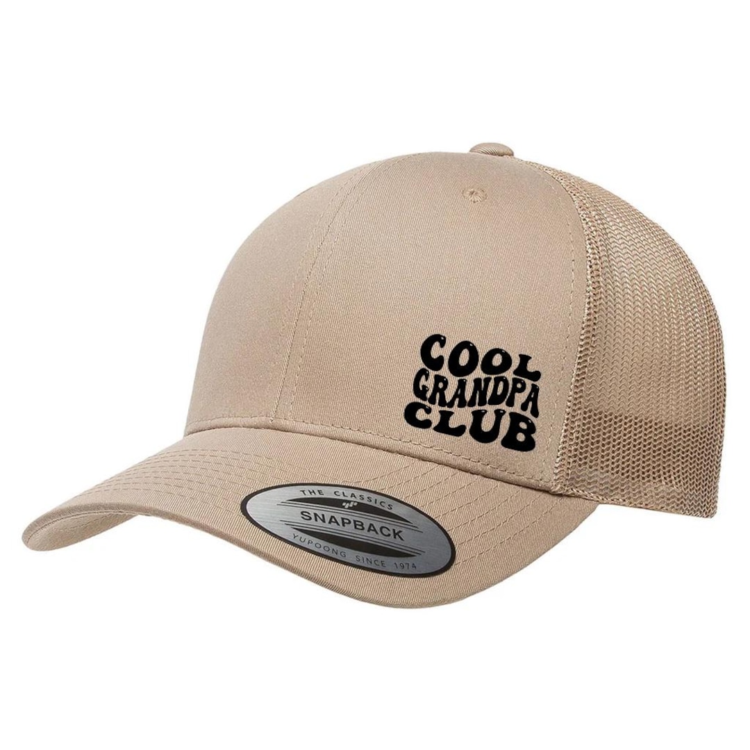 Cool Grandpa Club Hats, Fathers Day Gift, Funny Grandpa Caps, Dad ...