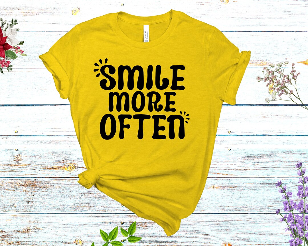 Smile More Often Svg Love Svg Laugh SVG Silhouette Circut - Etsy