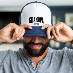 Custom Est Hat, Dad Trucker Hats, Family Matching Caps, Grandpa Est ...