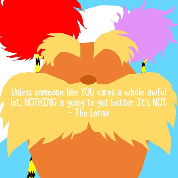 The Lorax Quotes - Etsy
