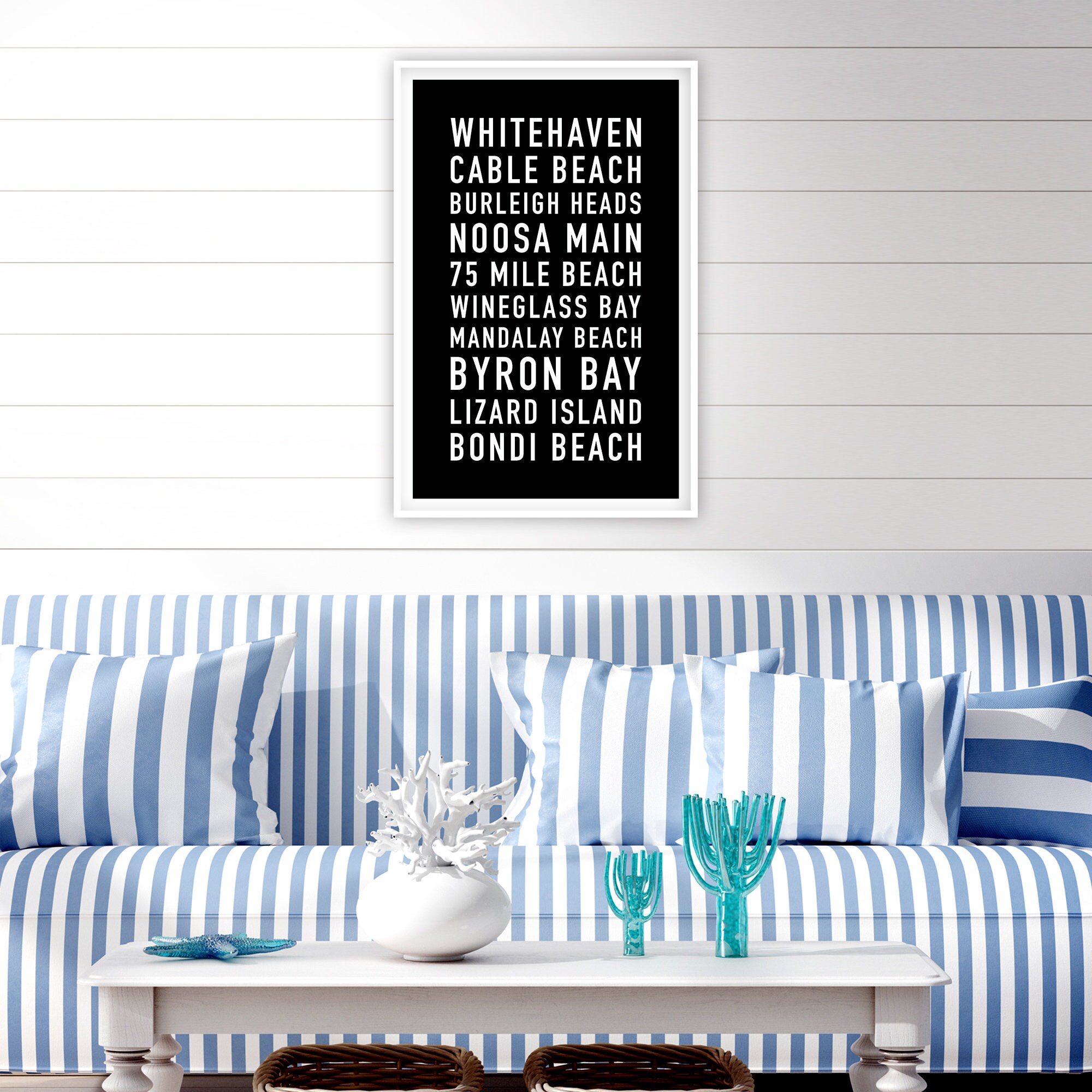 Australia - Beach Decor, Beach Print, Typography Print, Beach Wall Art ...