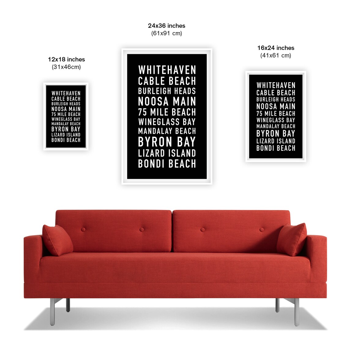 Australia - Beach Decor, Beach Print, Typography Print, Beach Wall Art ...