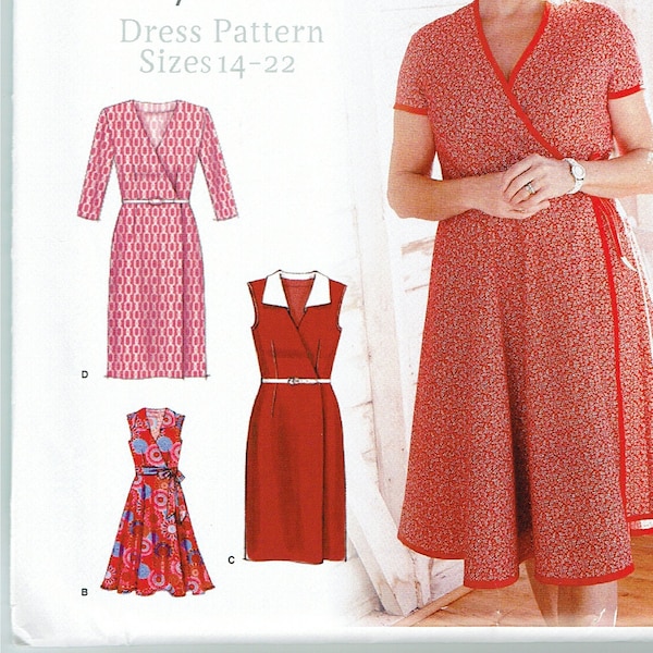 Wrap Dress Sewing Pattern - Etsy UK