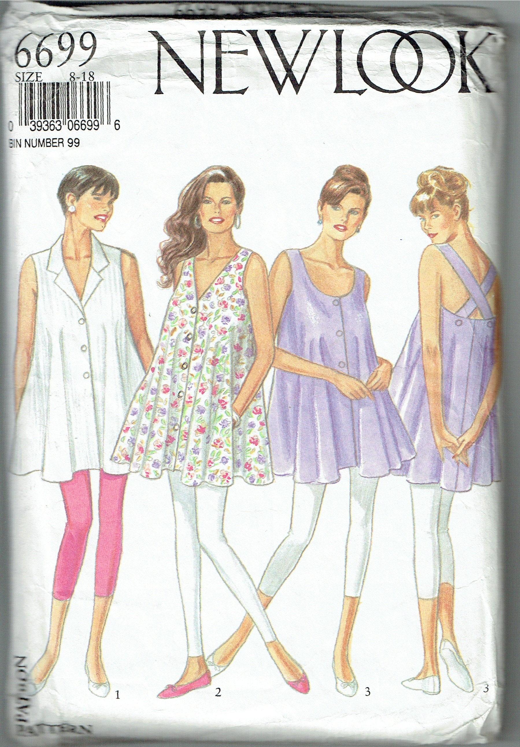 1990s Vintage Sewing Pattern for a Womens Loose Fitting Casual Top - Etsy