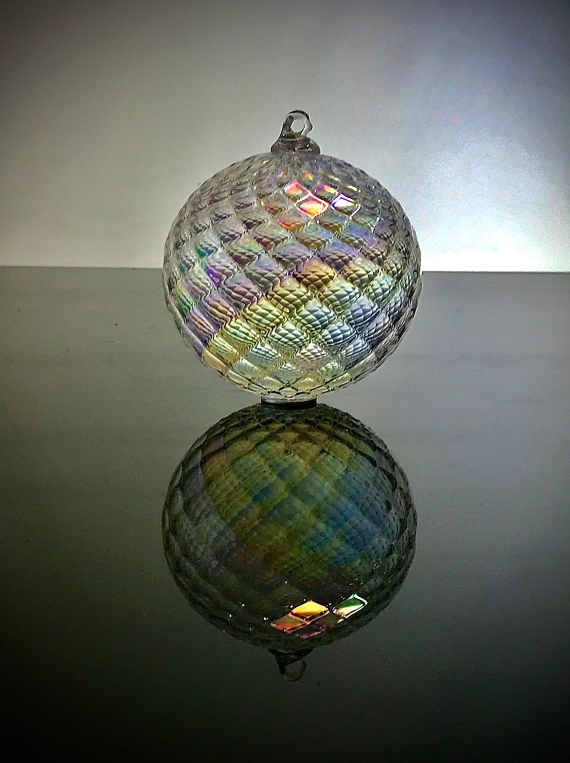 Glass Optic Ornament - Etsy