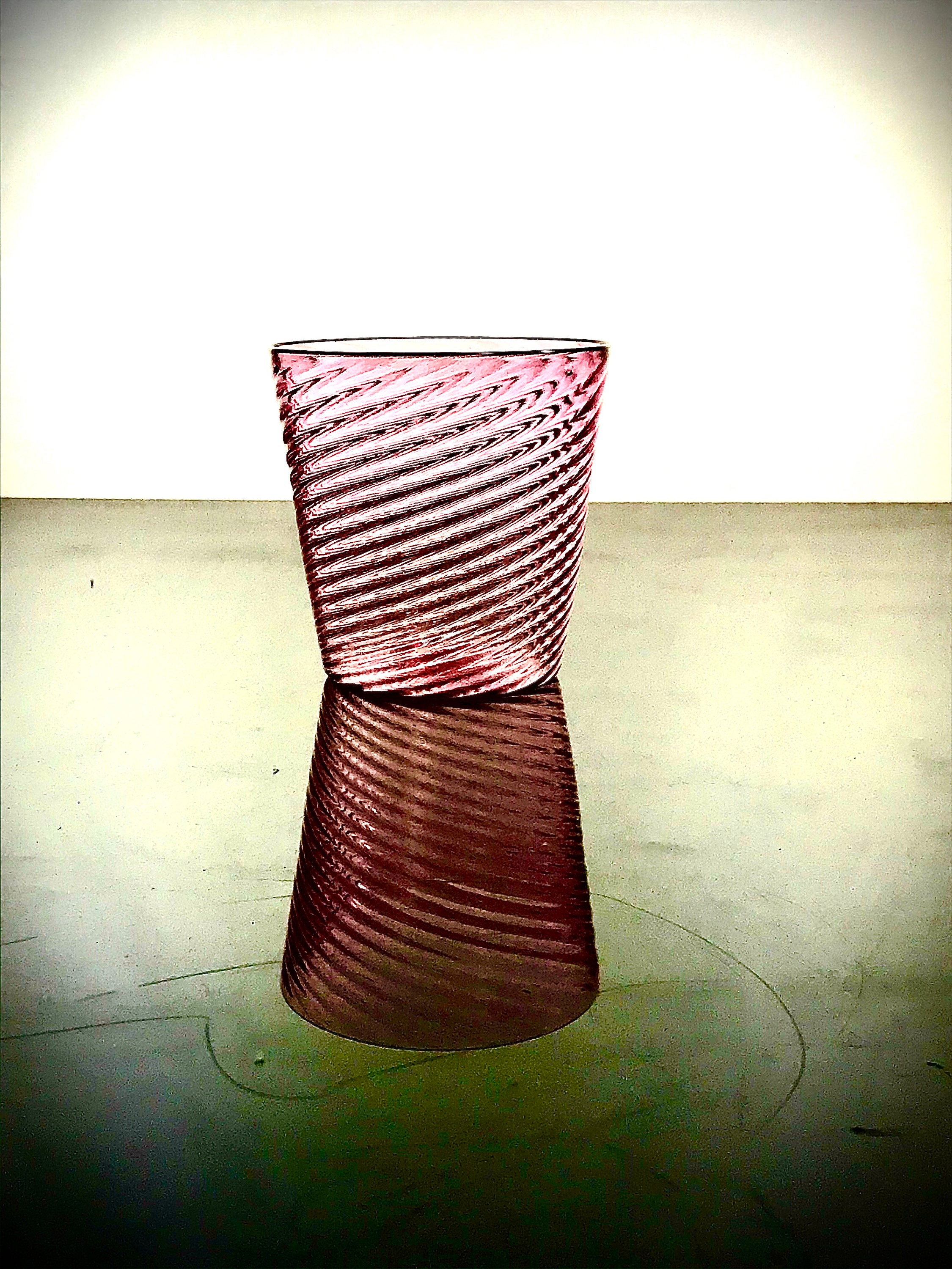 Glass Twisty Cups Handblown single Glass - Etsy