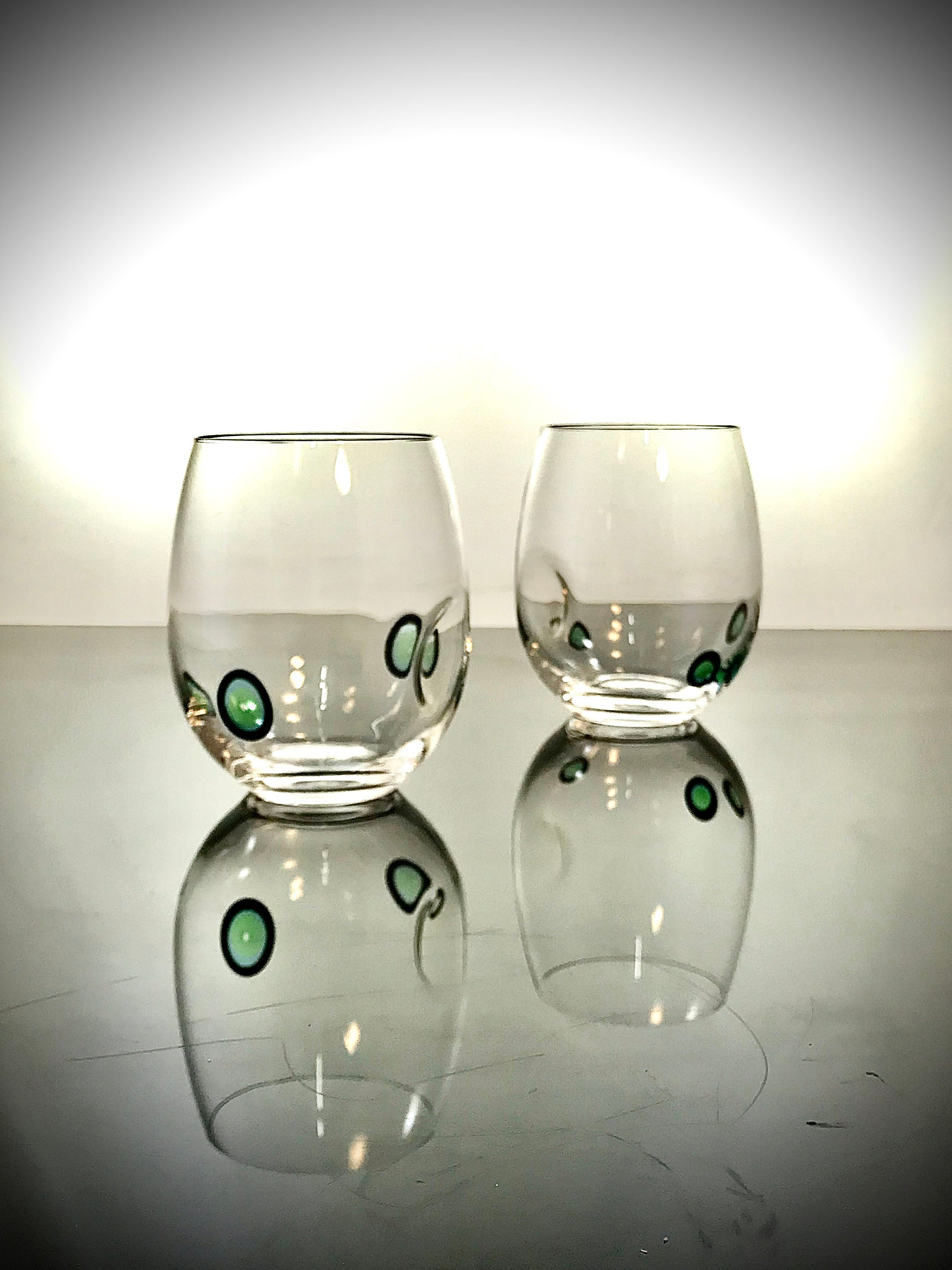 Thumb Notch Stemless Wine Glass (single Glass) - Etsy
