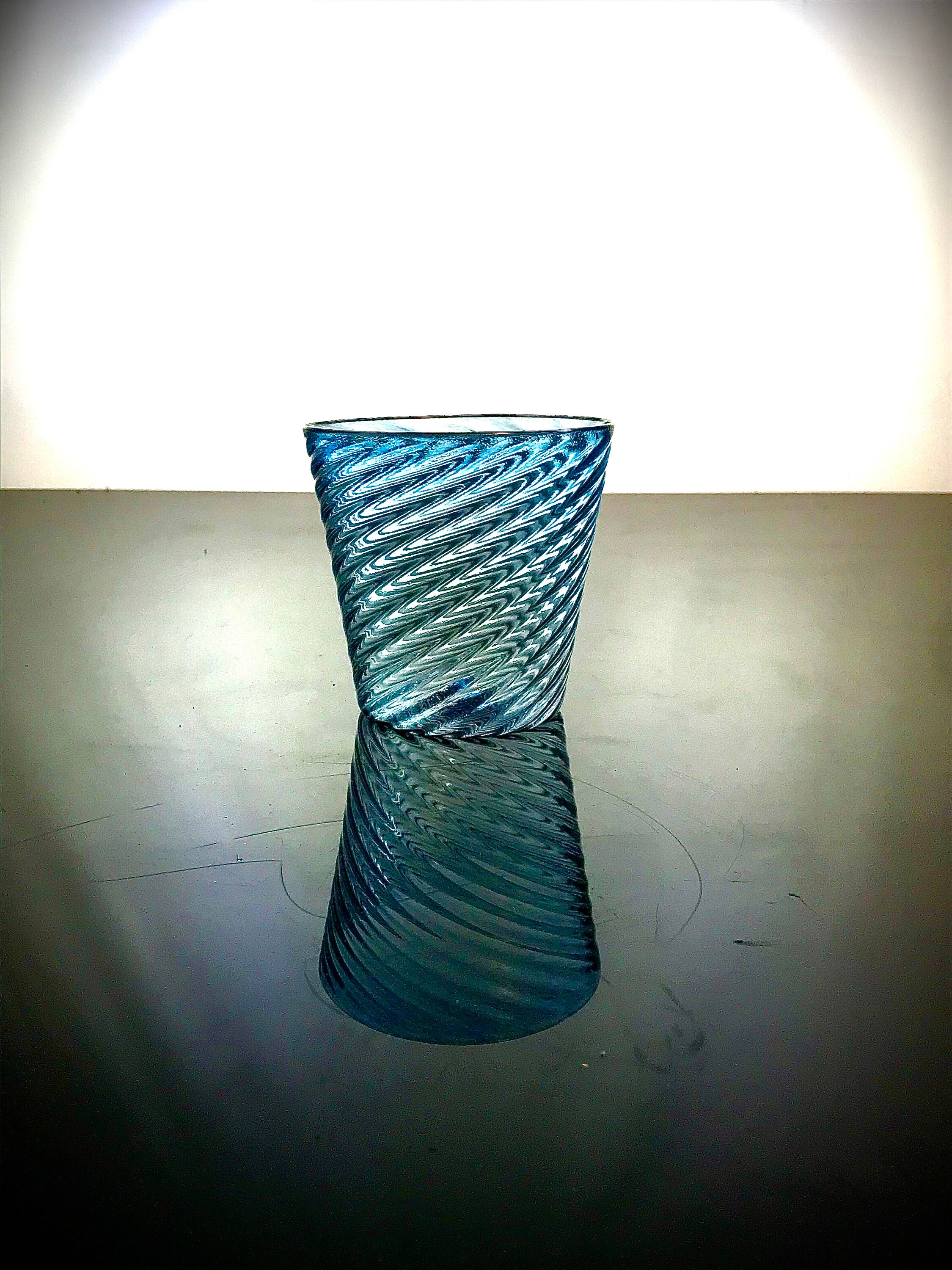 Glass Twisty Cups Handblown single Glass - Etsy