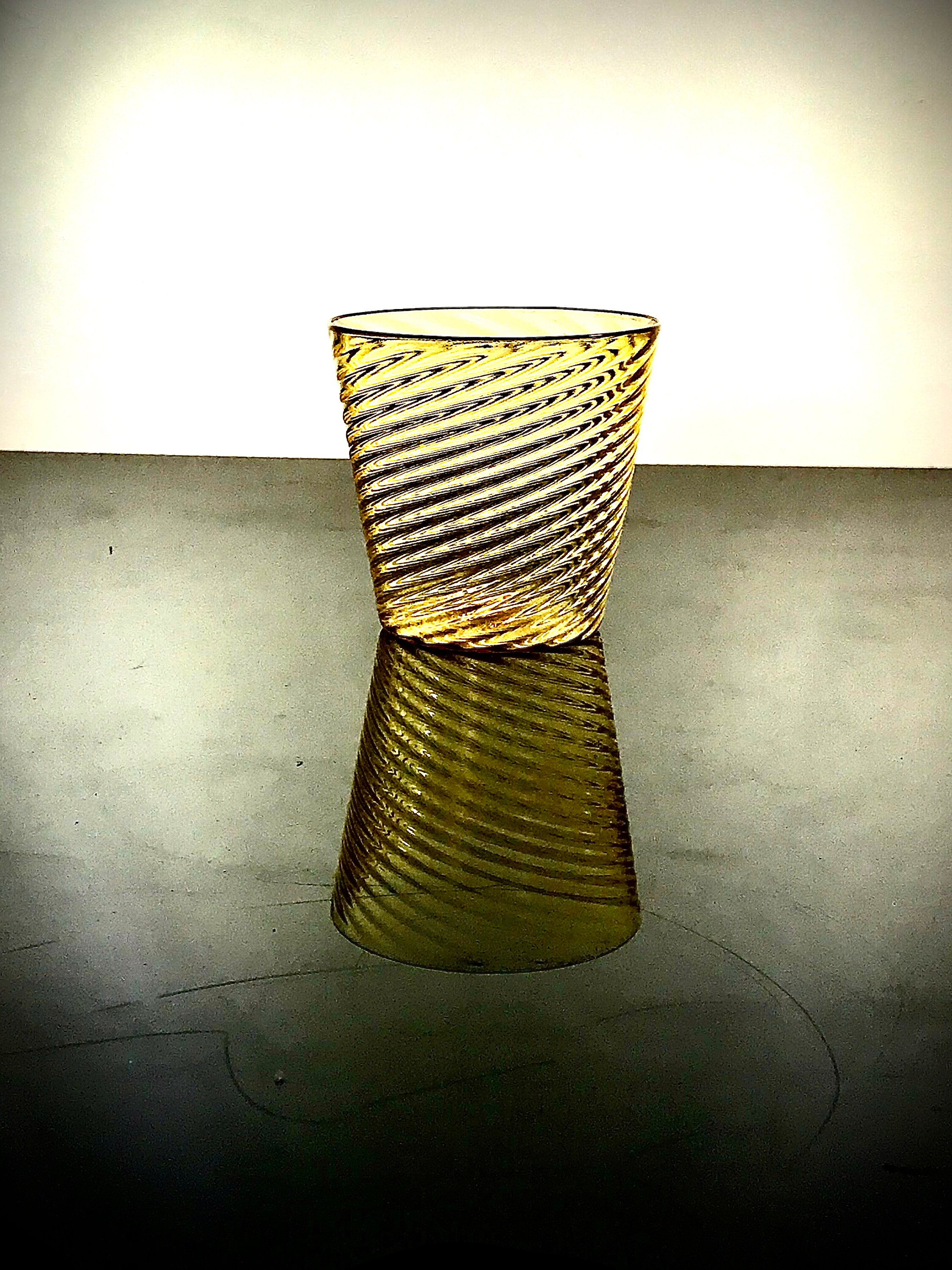 Glass Twisty Cups Handblown single Glass - Etsy