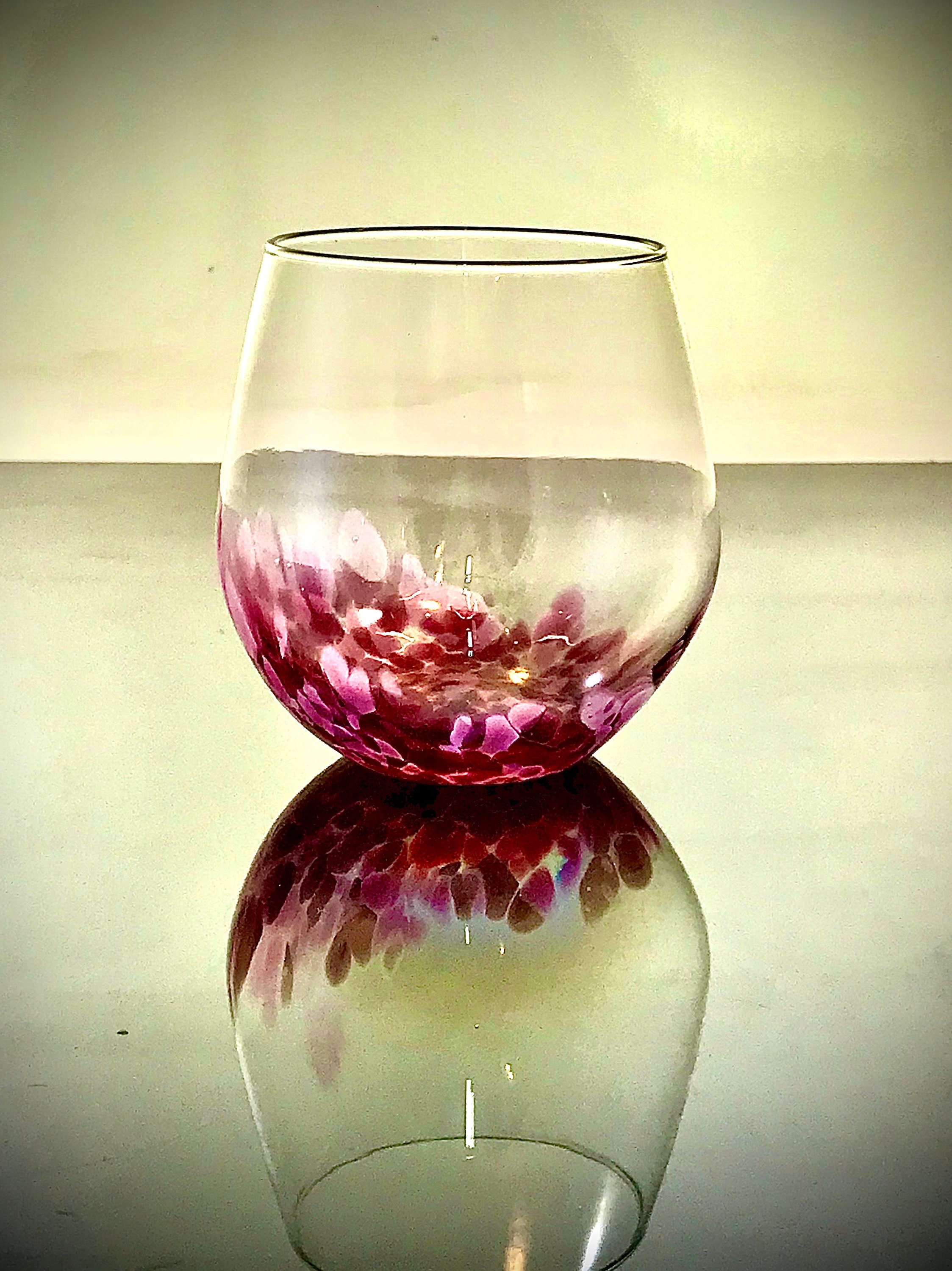 Wine Glass Reflection Photography