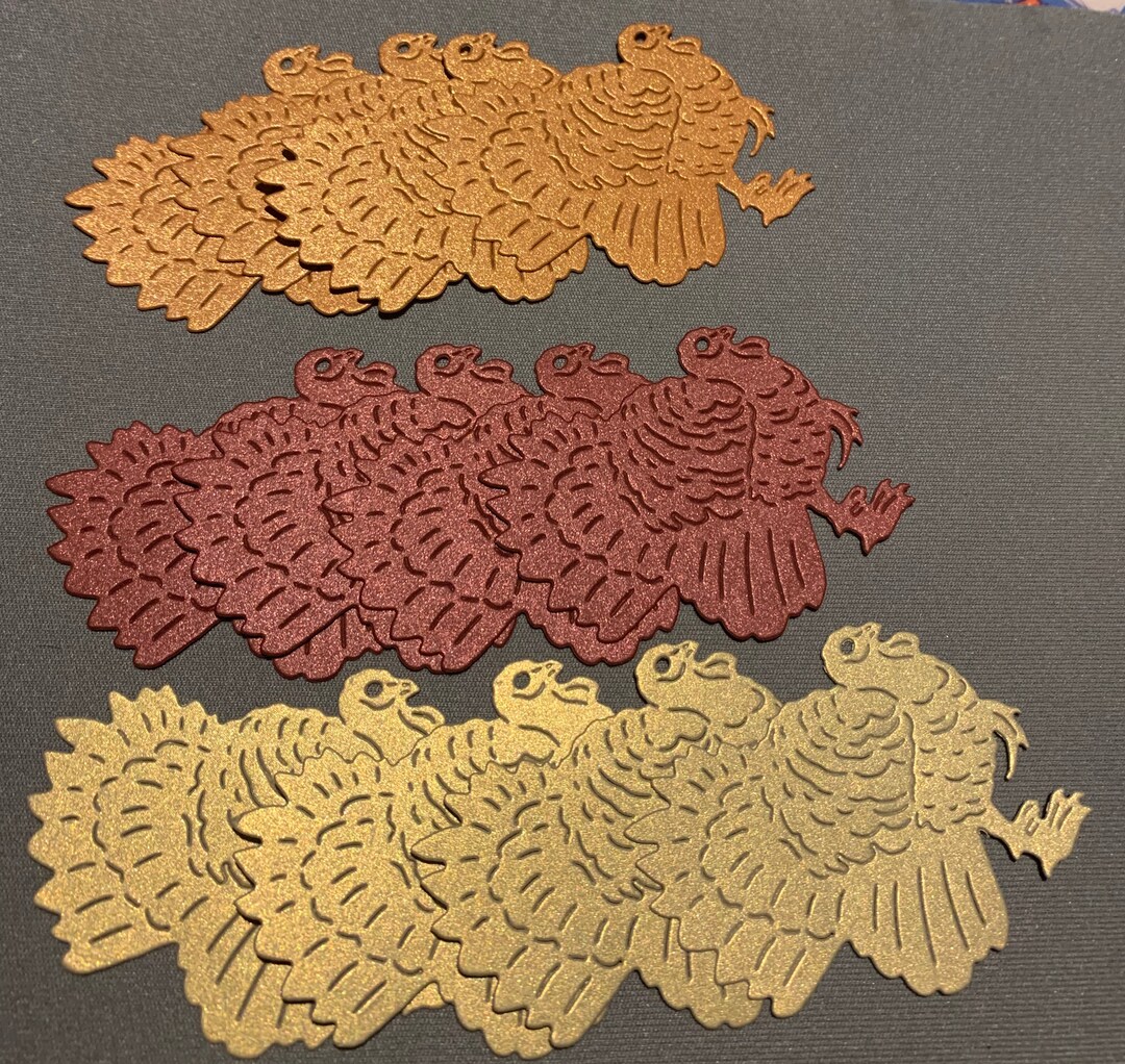 25 Turkey Die Cut, Embellishments/ Scrapbooking/ Card/ Table ...