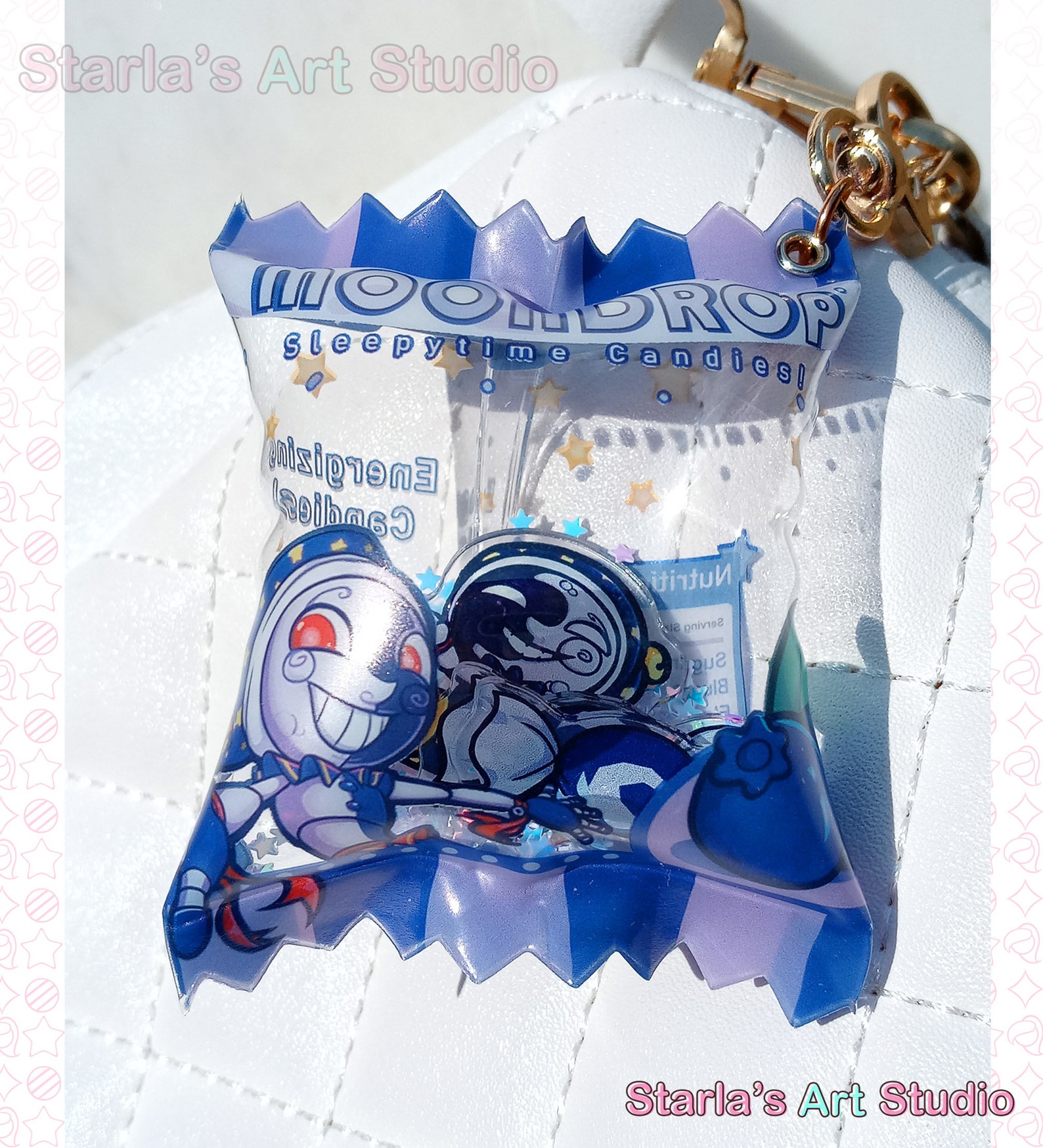 FNAF Daycare Attendant Keychain Sun Moon Candy Bag Charm - Etsy