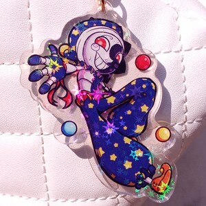 FNAF Daycare Attendant Keychain | Sun Moon Candy Bag Charm | Sundrop ...