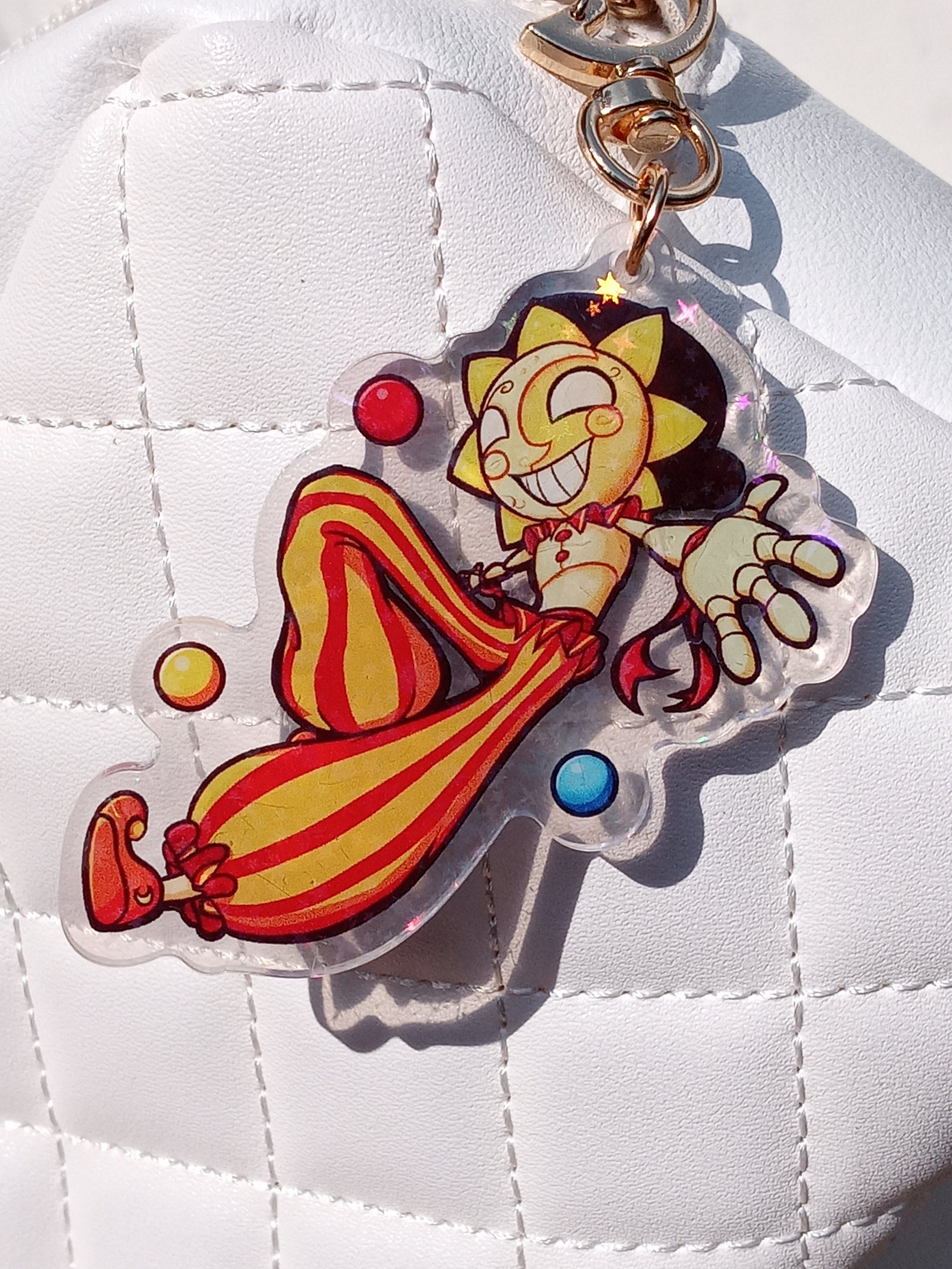 FNAF Daycare Attendant Keychain Sun Moon Candy Bag Charm - Etsy