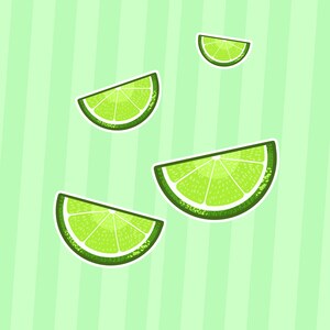 Cute Lillian Lime Girl Stickers | Sticker Sheet | White Matte Sticker ...
