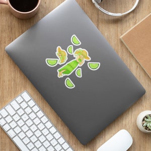 Cute Lillian Lime Girl Stickers | Sticker Sheet | White Matte Sticker ...
