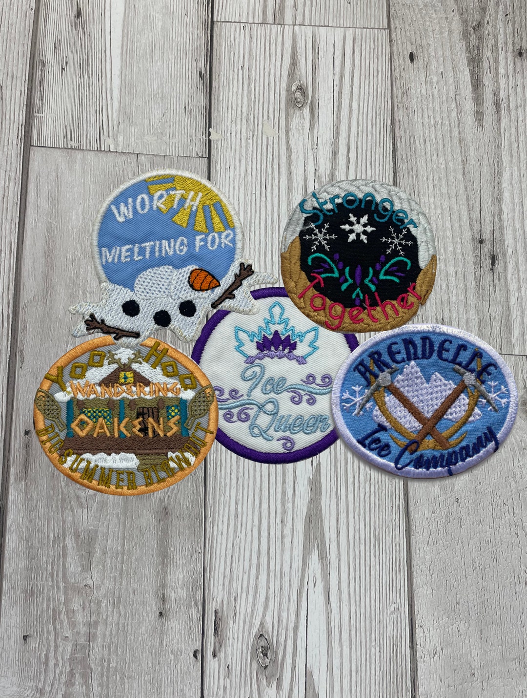 Frozen Embroidered Patches Arendelle Ice Company, Oakens Big Summer ...