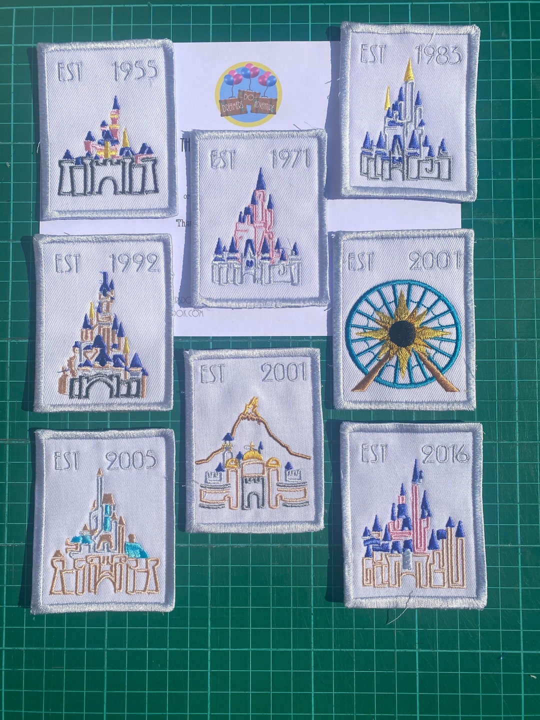 EST Disney Theme Park Icon Embroidered Patches - the Complete ...
