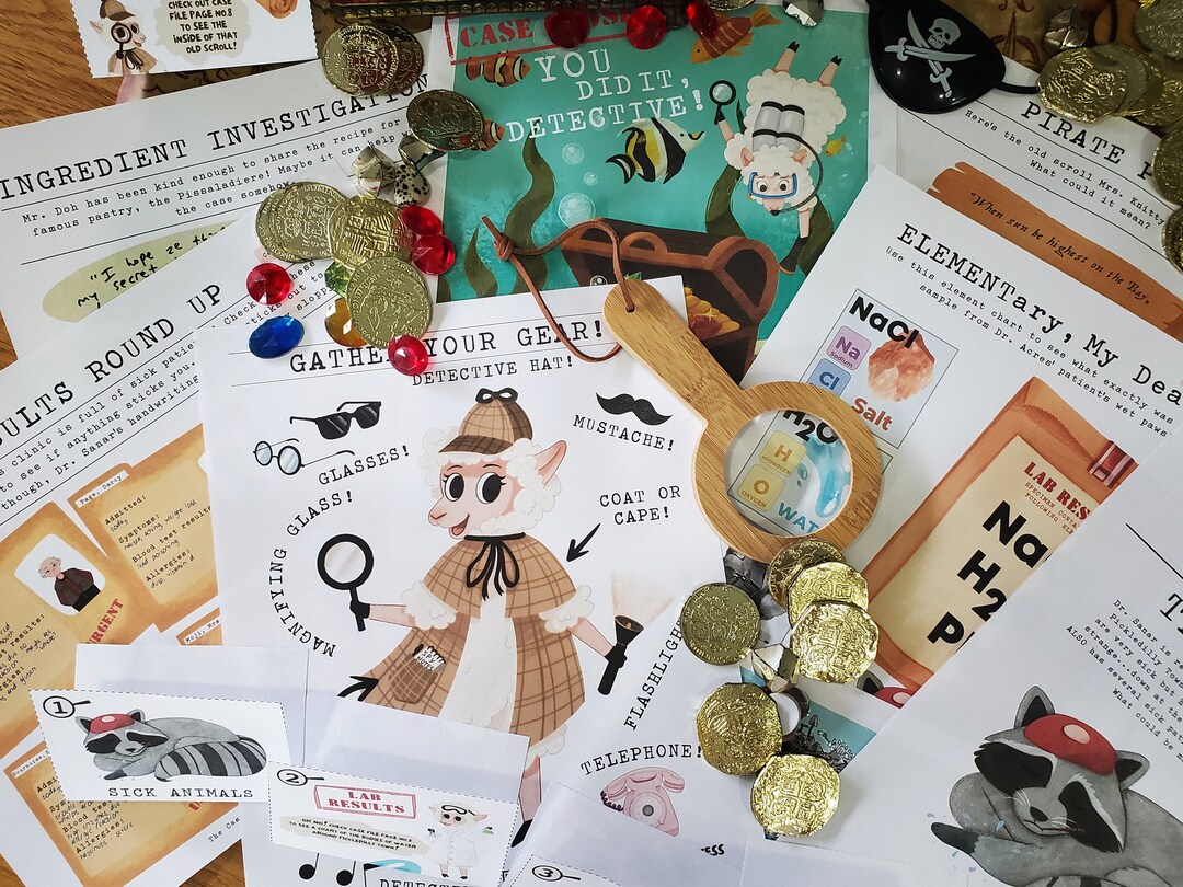 The Pirate Pilferer Detective Mystery - Printable Pirate-themed Clue ...