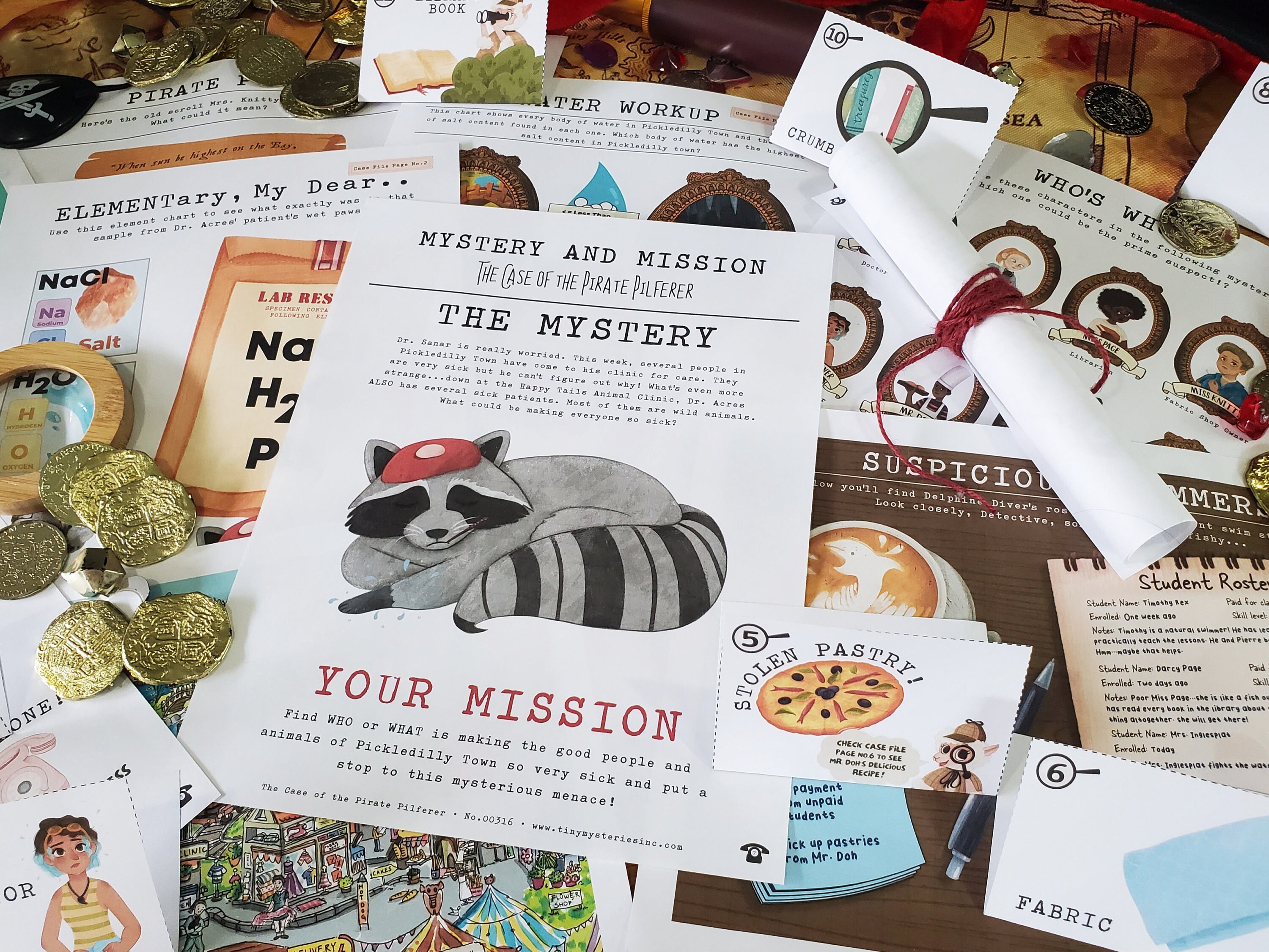 The Pirate Pilferer Detective Mystery - Printable Pirate-themed Clue ...
