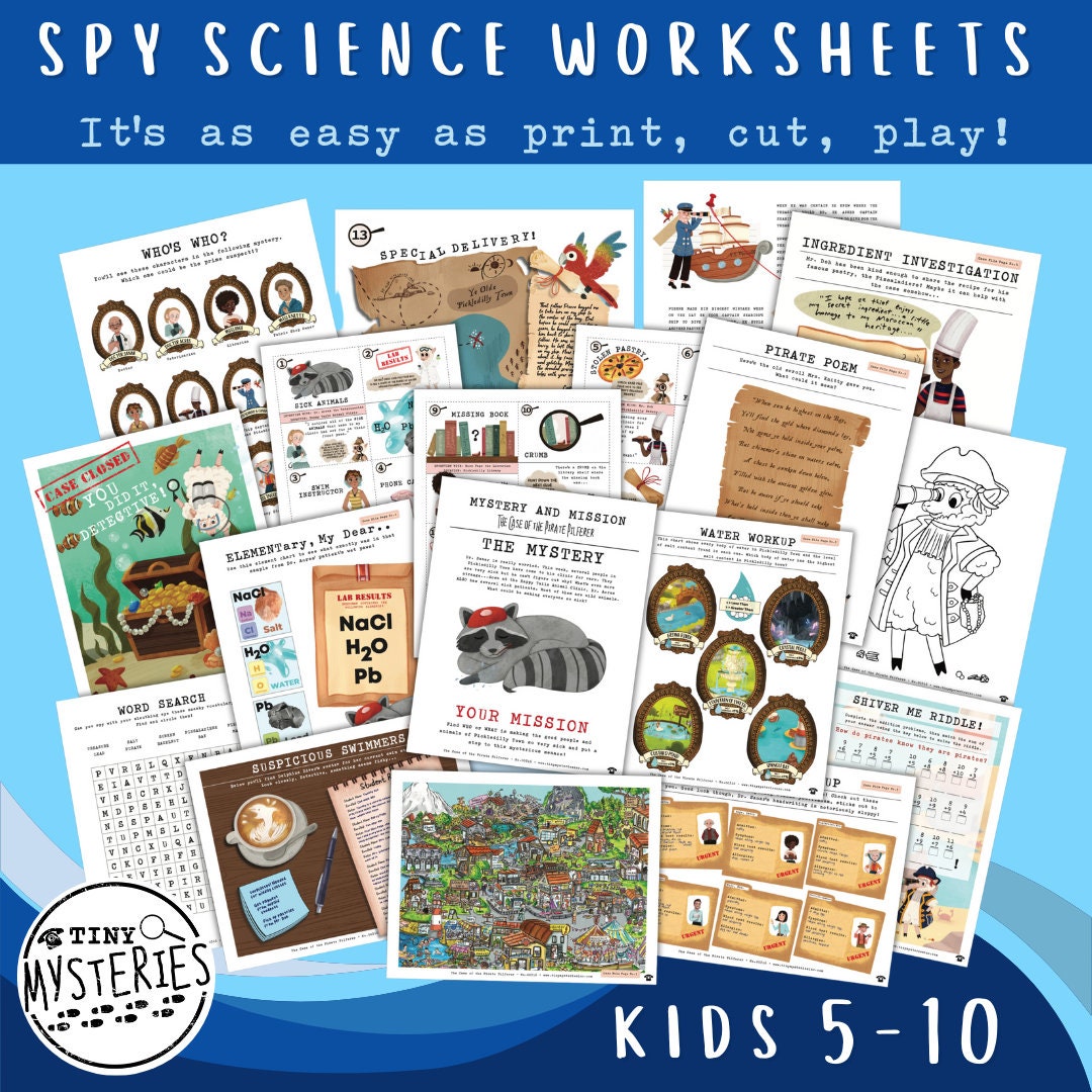 The Pirate Pilferer Detective Mystery - Printable Pirate-themed Clue ...