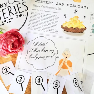 The Case of the Disappearing Pies Birthday Party Activities Kids Spy ...