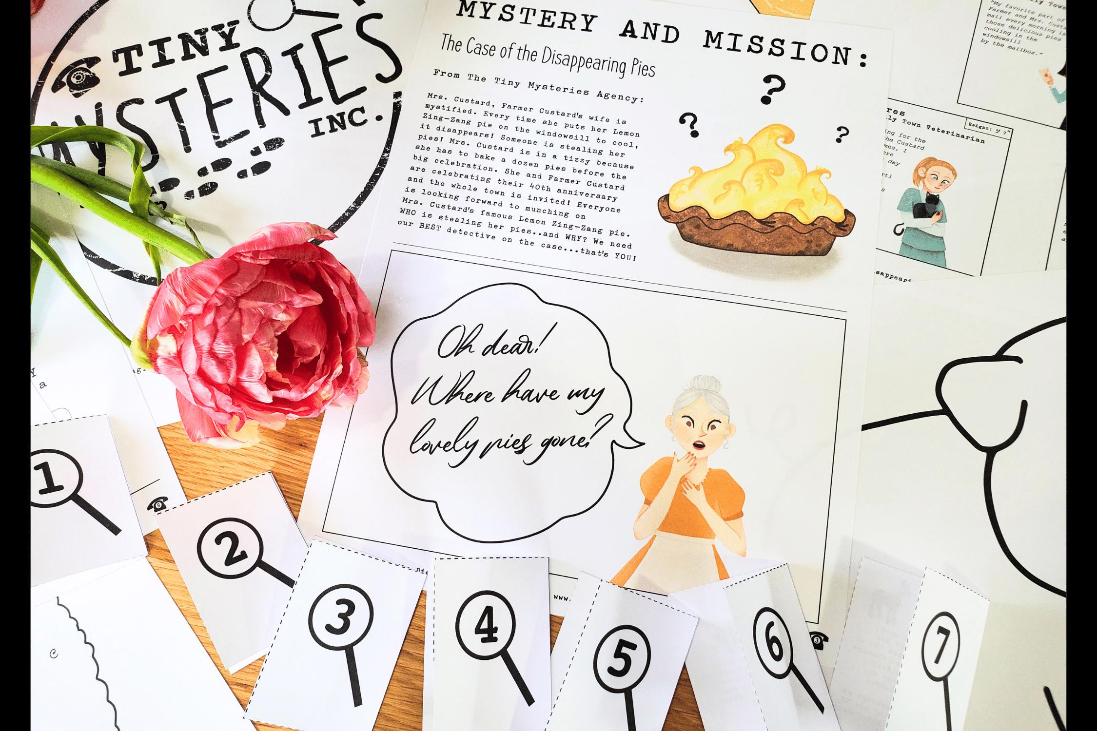 The Case of the Disappearing Pies Birthday Party Activities Kids Spy ...