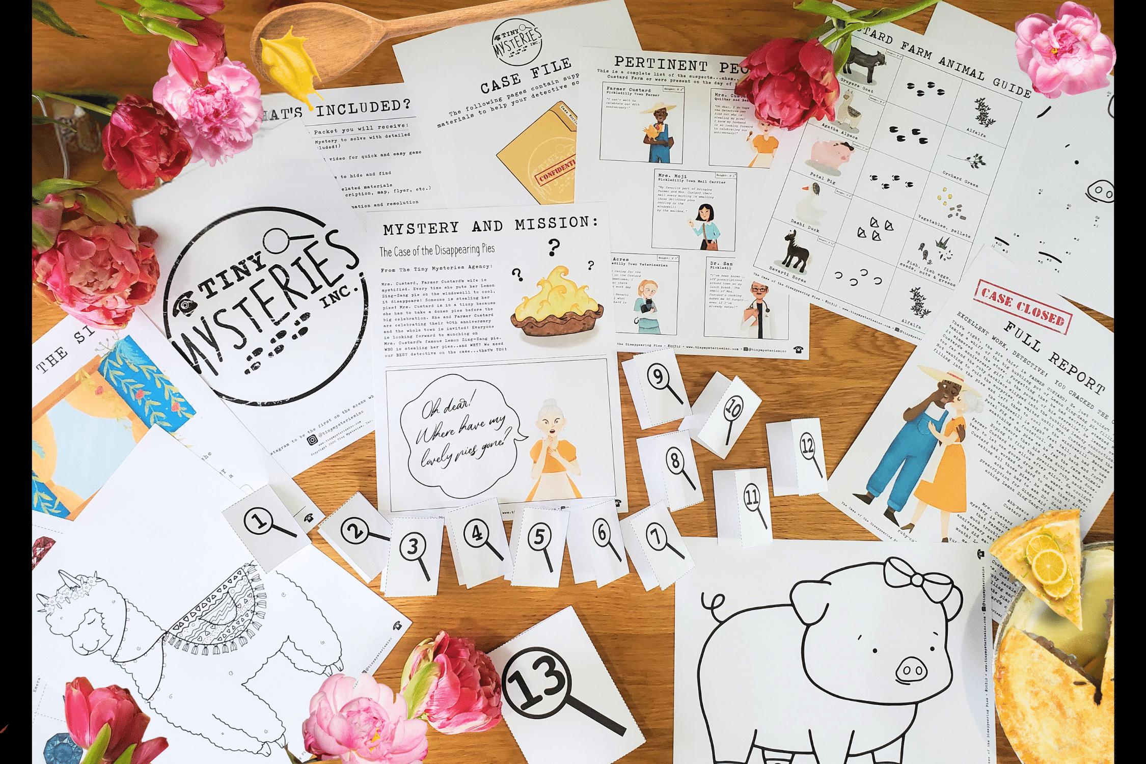 The Case of the Disappearing Pies | Birthday Party Activities | Kids ...