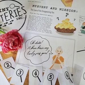 The Case of the Disappearing Pies Birthday Party Activities Kids Spy ...