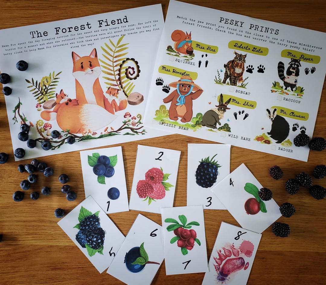 The Forest Fiend Mini Mystery - Printable Kids Worksheets and ...