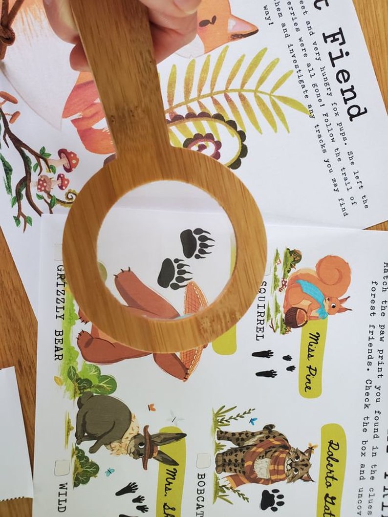 The Forest Fiend A Tiny Mysteries Mini Printable Worksheets and ...