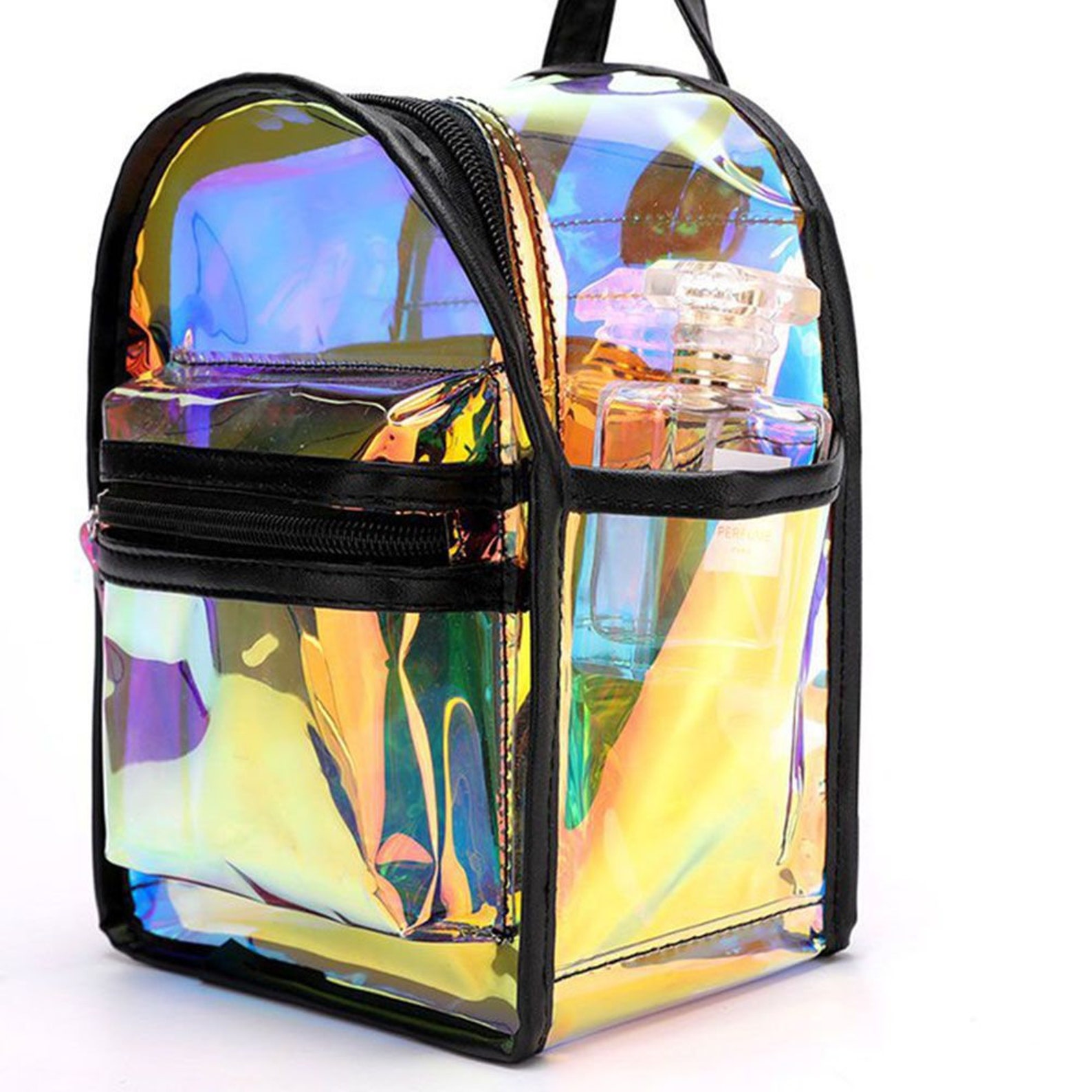 Holographic Transparent Backpack Hologram Bag Girls | Etsy