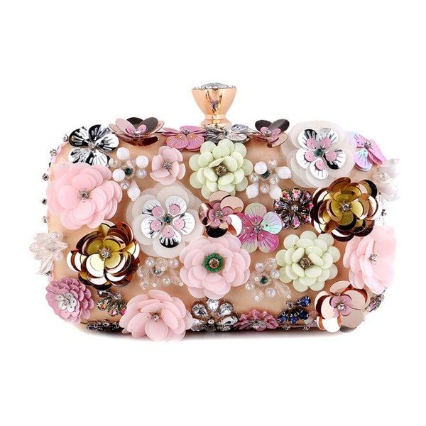 Floral Clutch Purse - Etsy