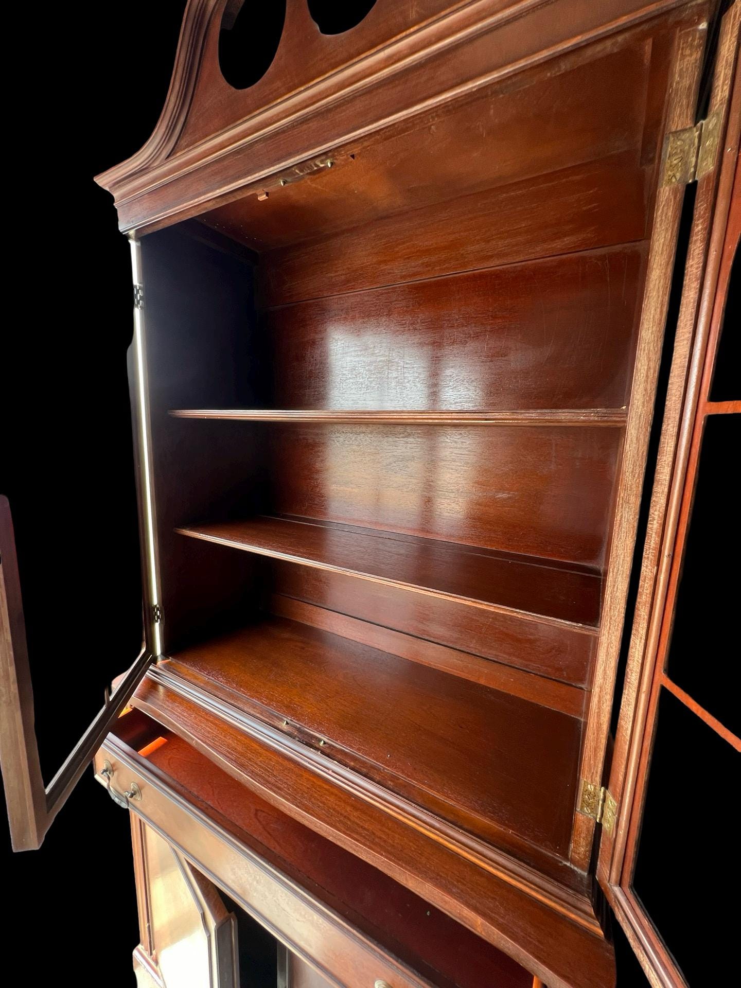 Brickwede Cabinet Mahogany Designer Vintage Chippendale - Etsy