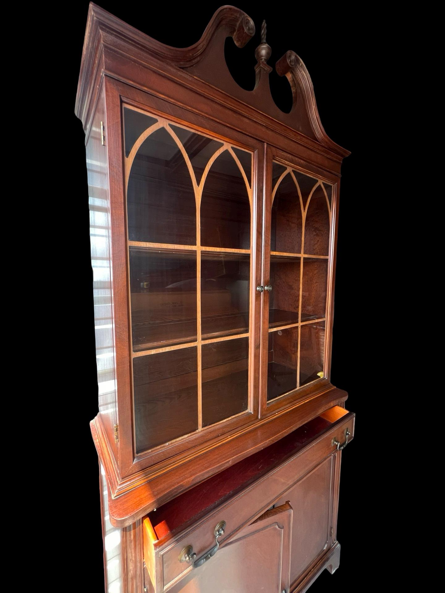 Brickwede Cabinet Mahogany Designer Vintage Chippendale - Etsy